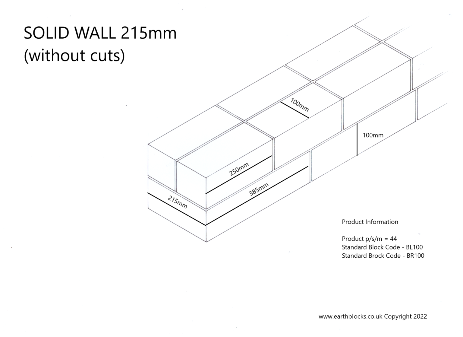 Bonding Techniques (215mm solid walling) – Earth Blocks UK