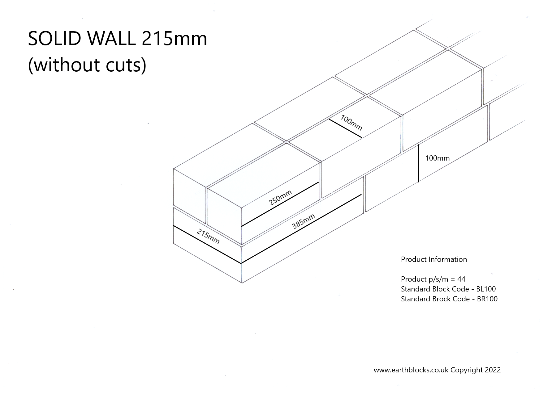 Bonding Techniques (215mm solid walling) – Earth Blocks UK