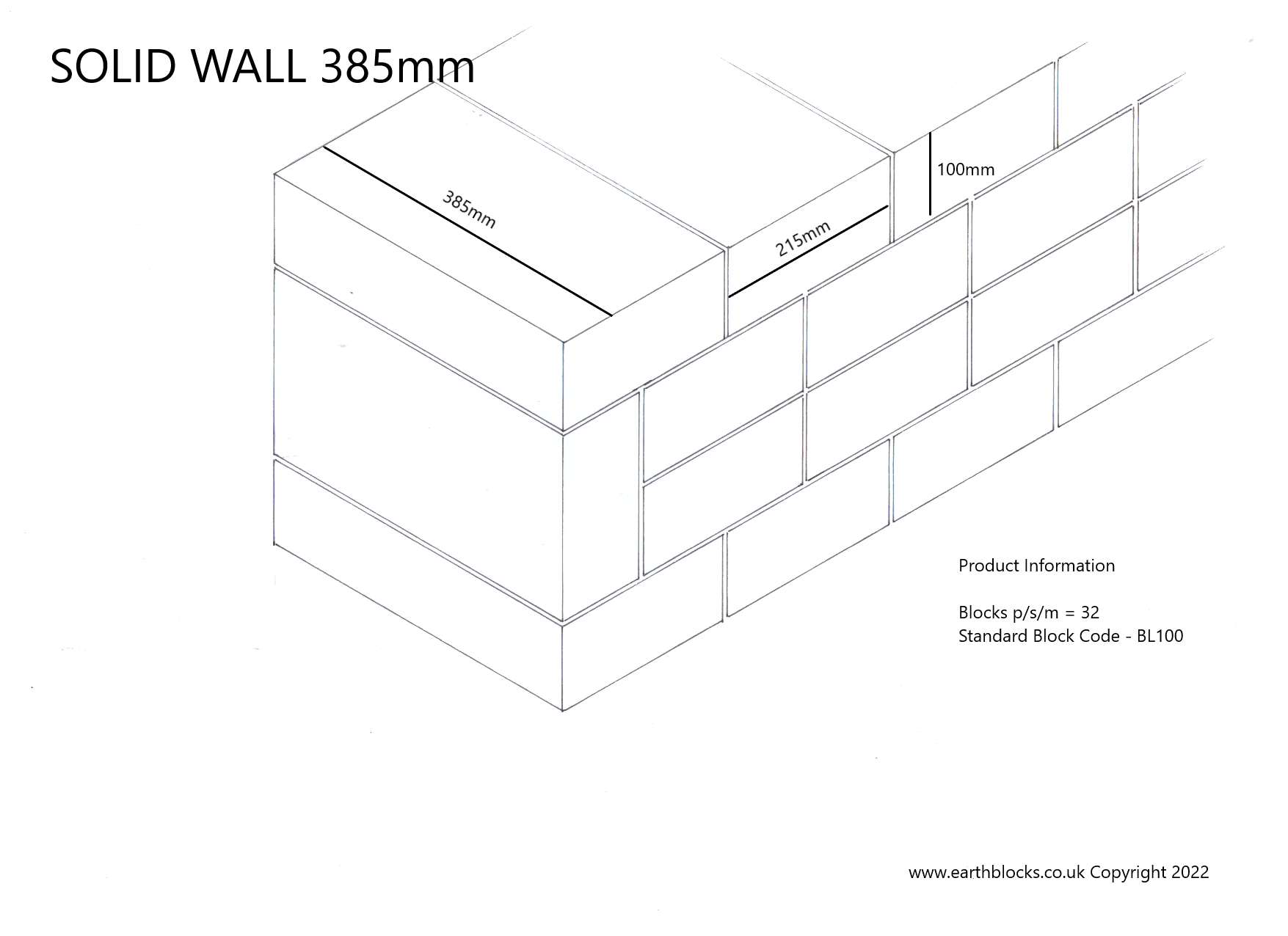 Bonding Techniques (385mm solid walling) – Earth Blocks UK